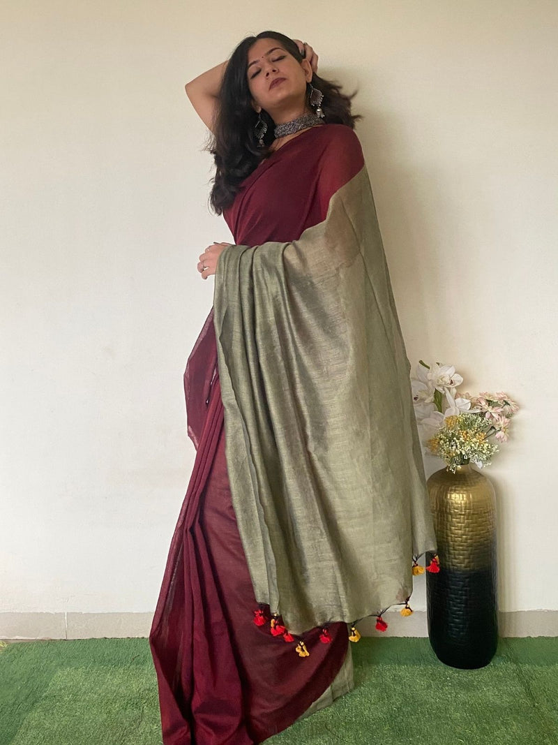 Dual Shade Sarees