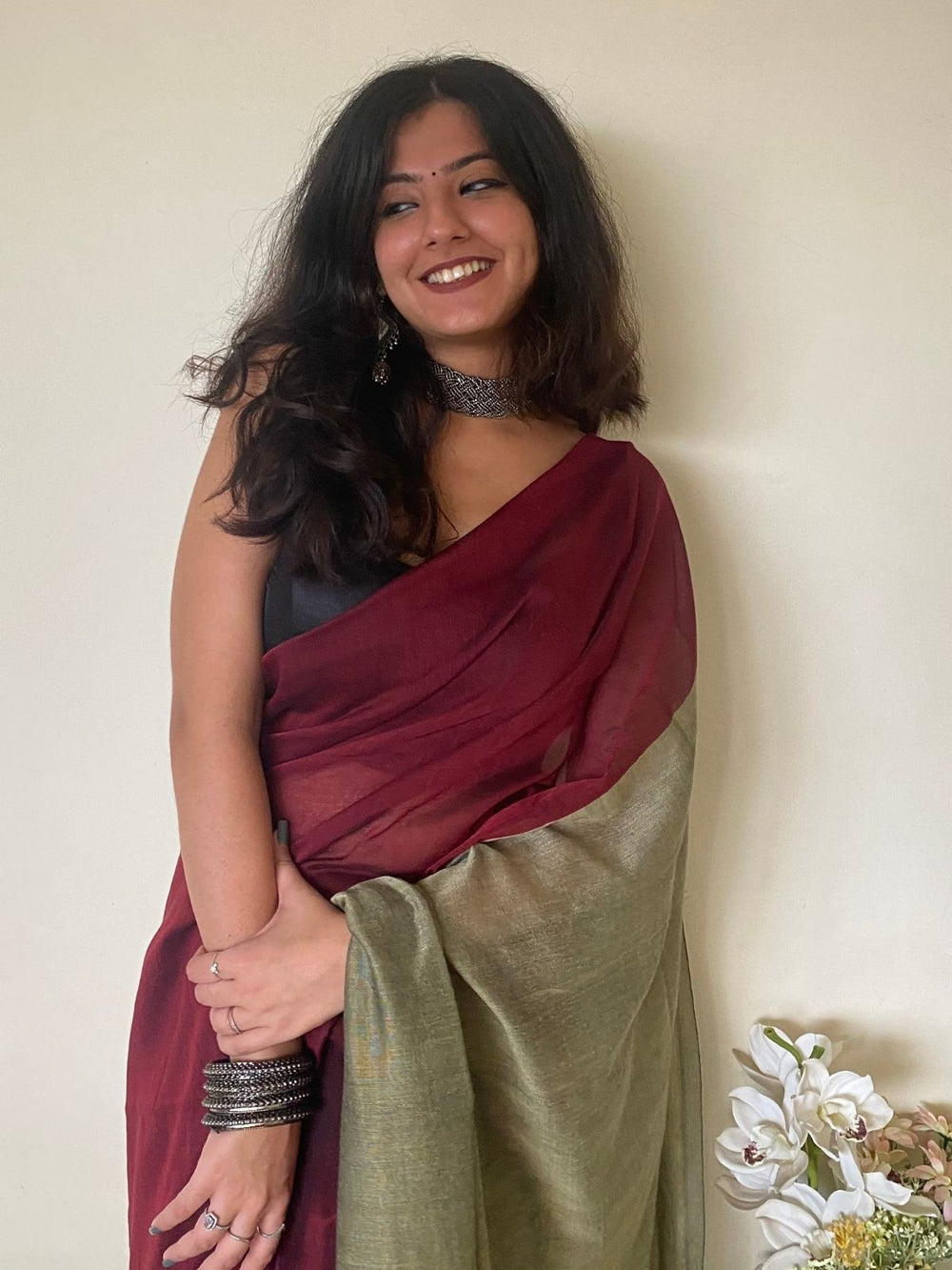 Dual Shade Sarees
