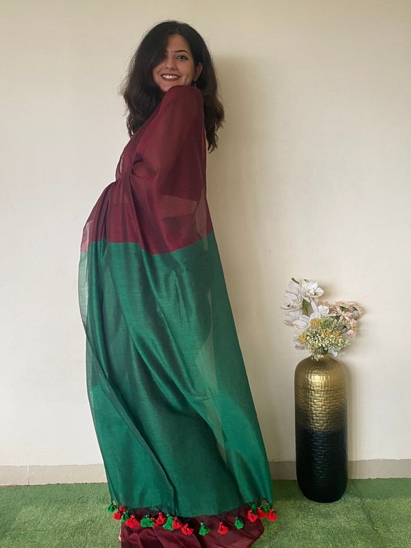Dual Shade Sarees